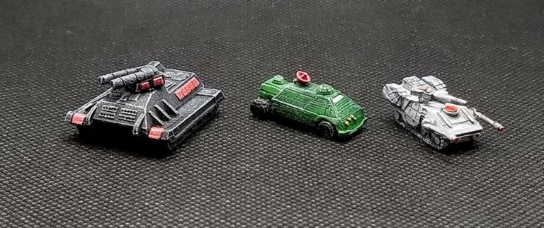 A bevy of old BattleTech vehicles in the lightbox – Yore