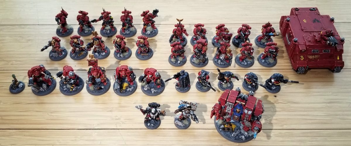 1,034 points of Blood Angels painted! – Yore
