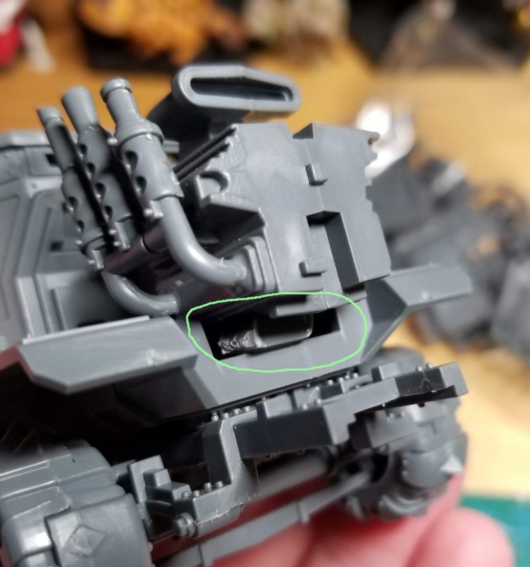 Converting a looted Taurox Prime into an Ork Trukk, part 2 – Yore