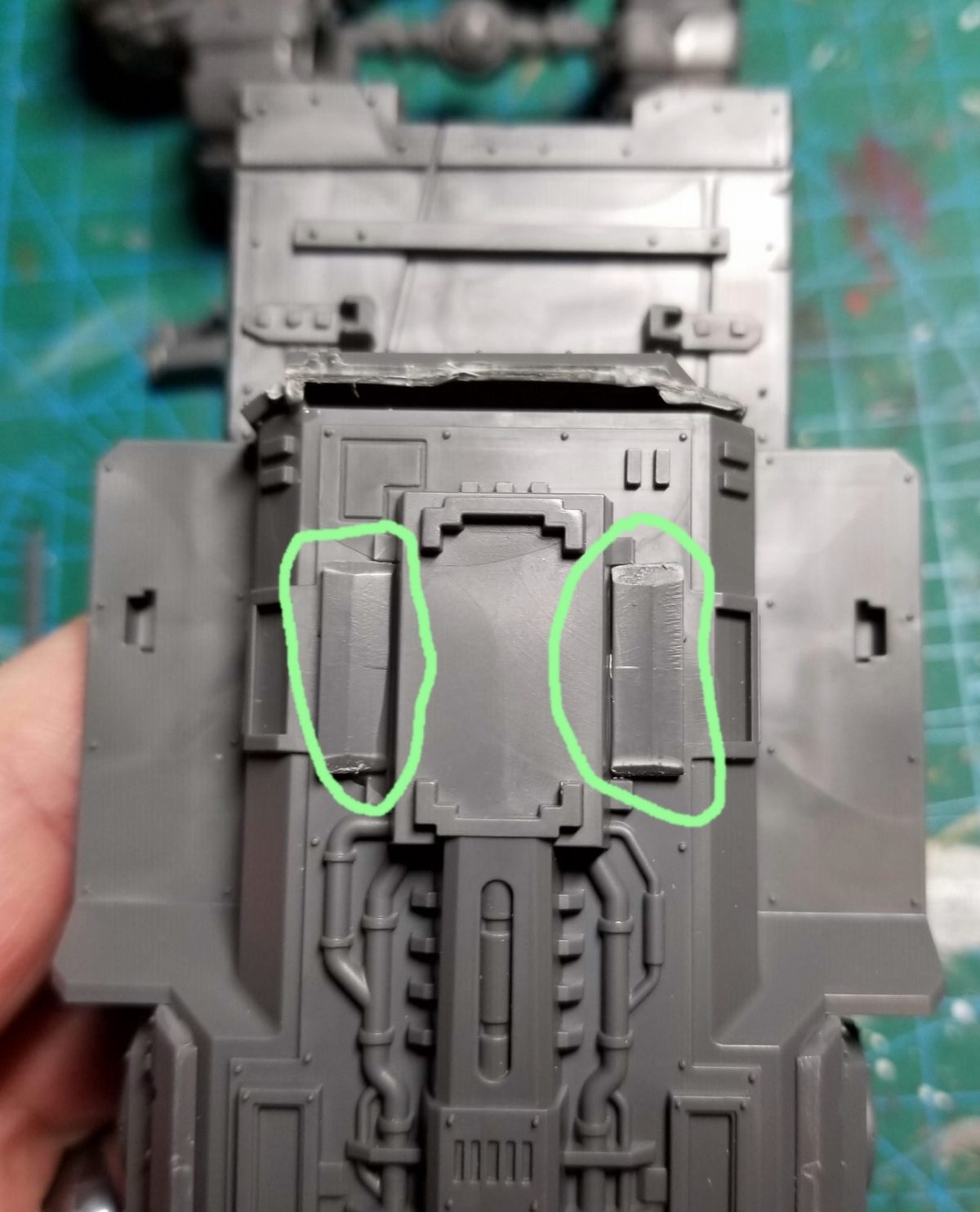 Converting a looted Taurox Prime into an Ork Trukk, part 1 – Yore