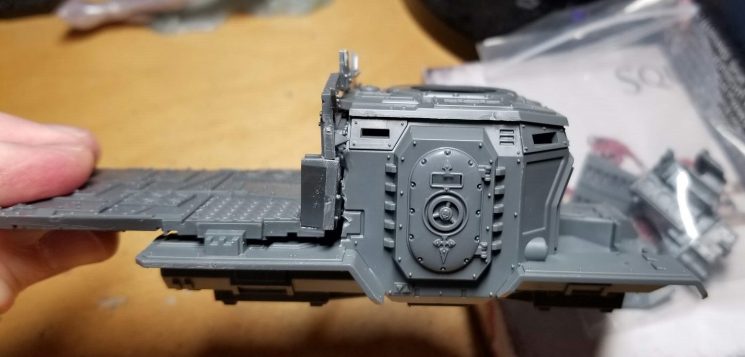 Converting a looted Taurox Prime into an Ork Trukk, part 1 – Yore