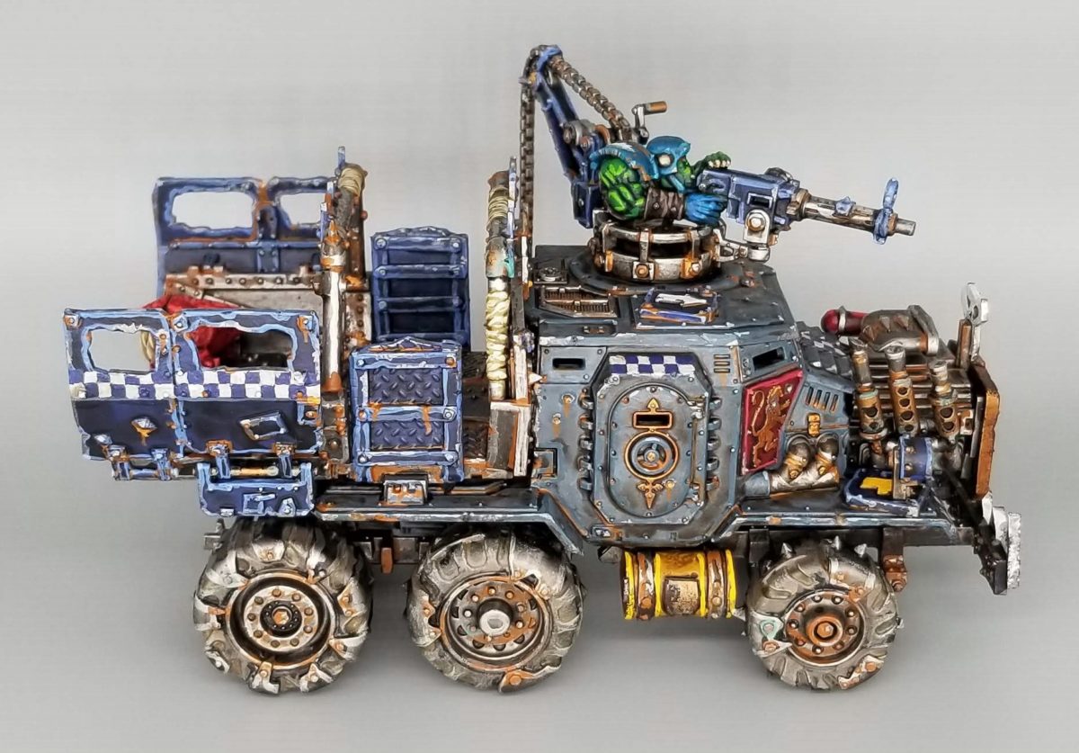 Putting my finished Taurox Trukk conversion in the new lightbox – Yore